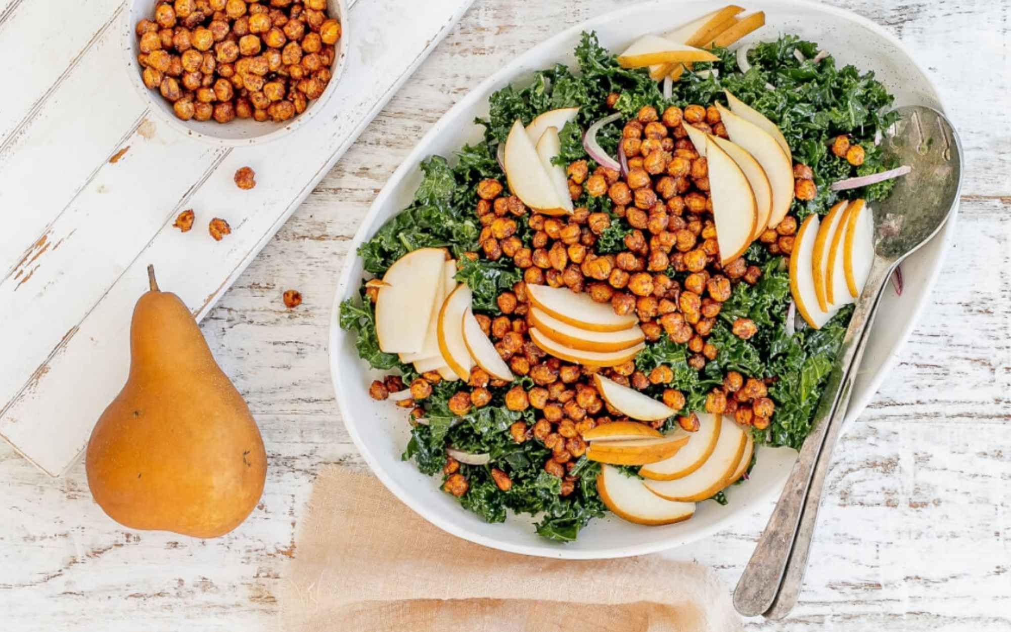 Honey Mustard Harvest Salad with Crunchy Chickpeas | Type 2 Diabetes ...